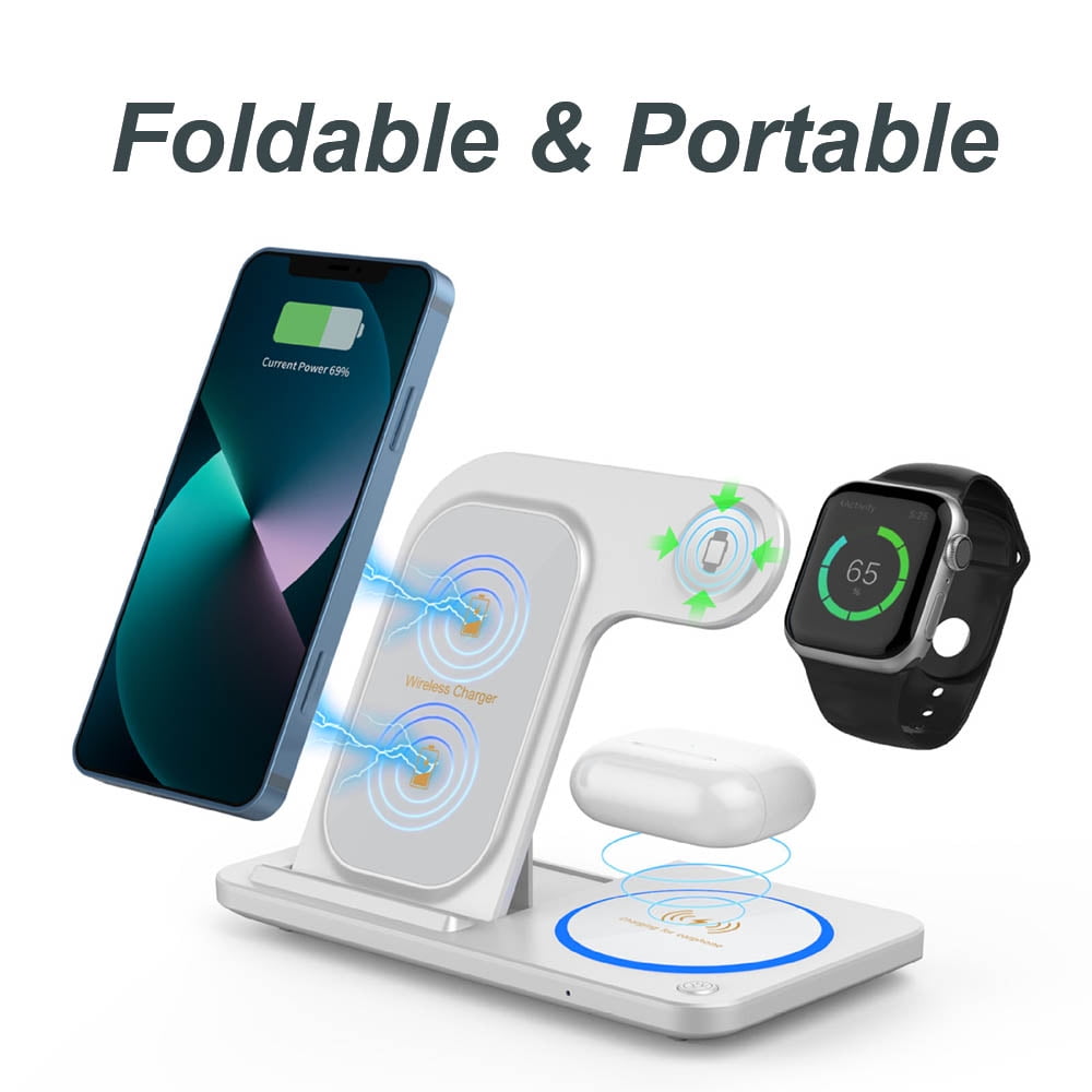 Portable Wireless Charger For Iphone 15 Pro Iphone 14 13 12 For iWAtch ...