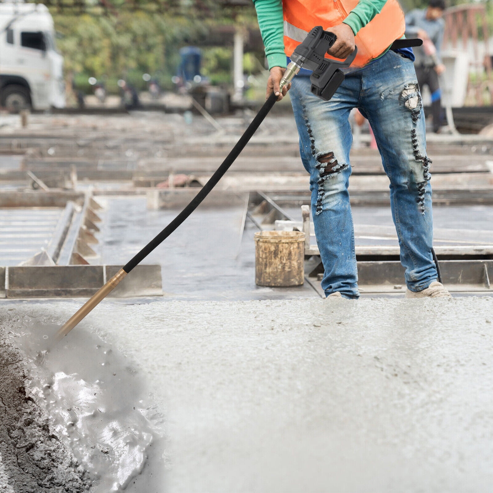 Portable Wireless Concrete Vibrator Machine,Cordless Concrete Vibrating ...