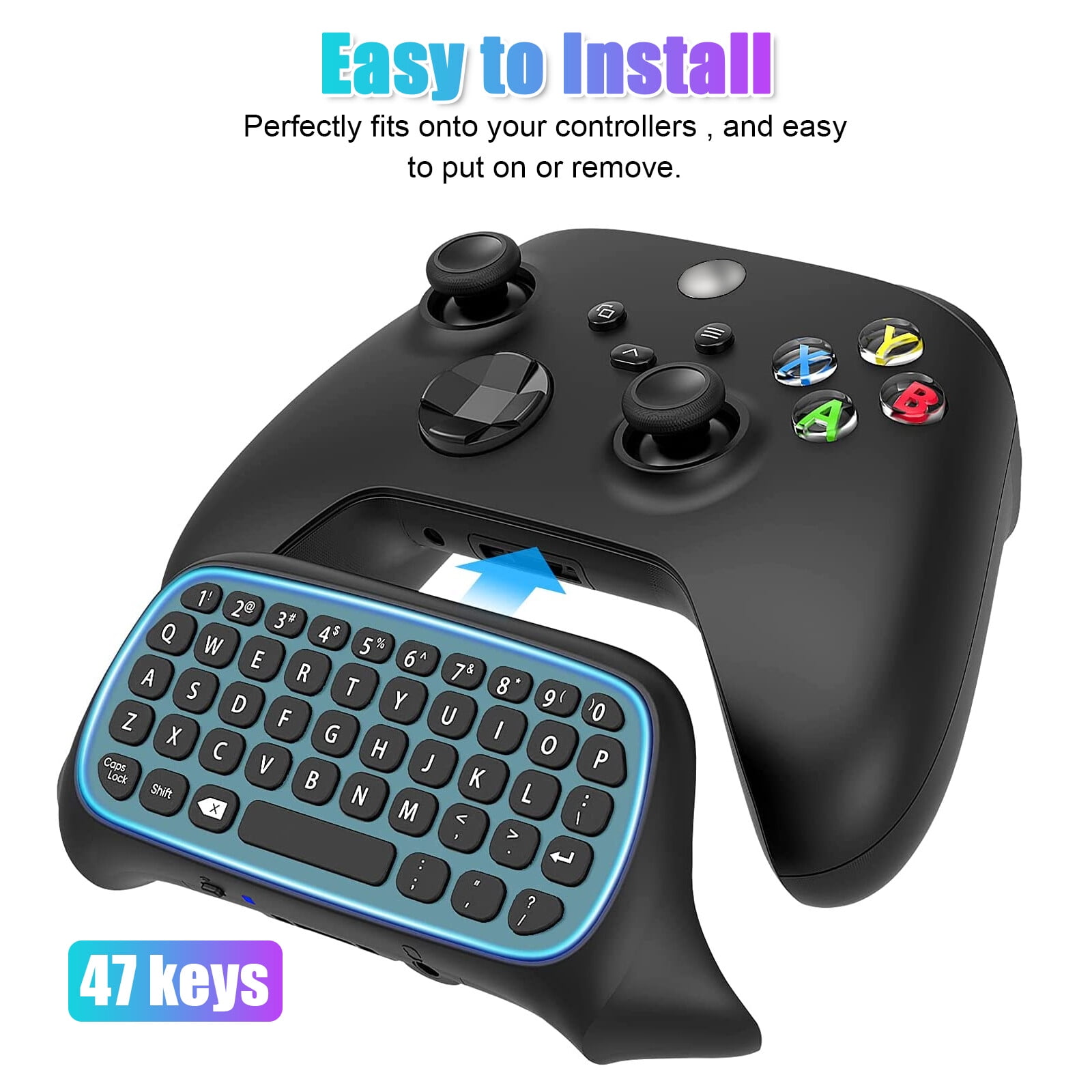 Portable Wireless Controller Chatpad Keyboard Mini Keypad for Xbox ...