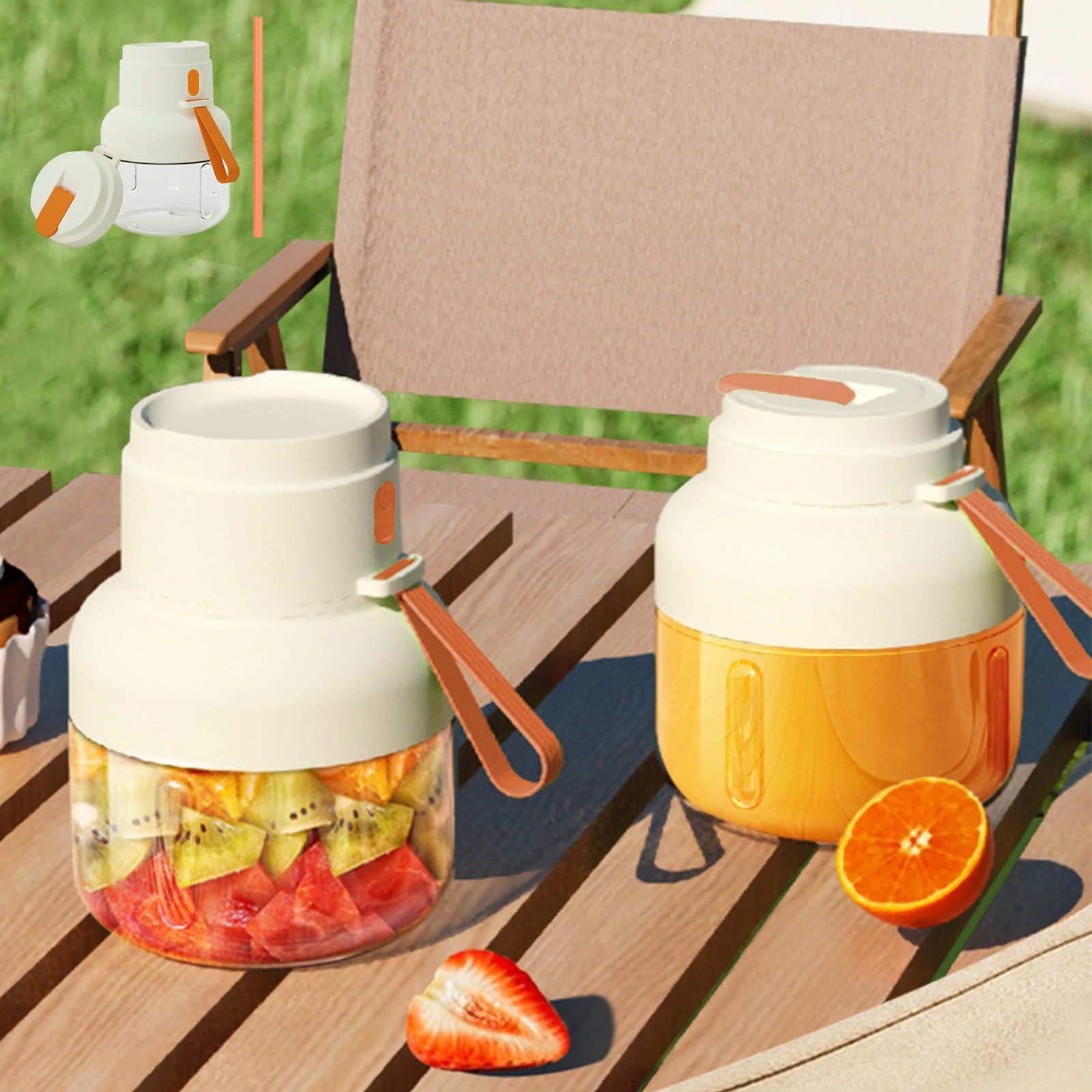 Portable Wireless Juicer Cup 850ML USB-C Rechargeable Blender with ...