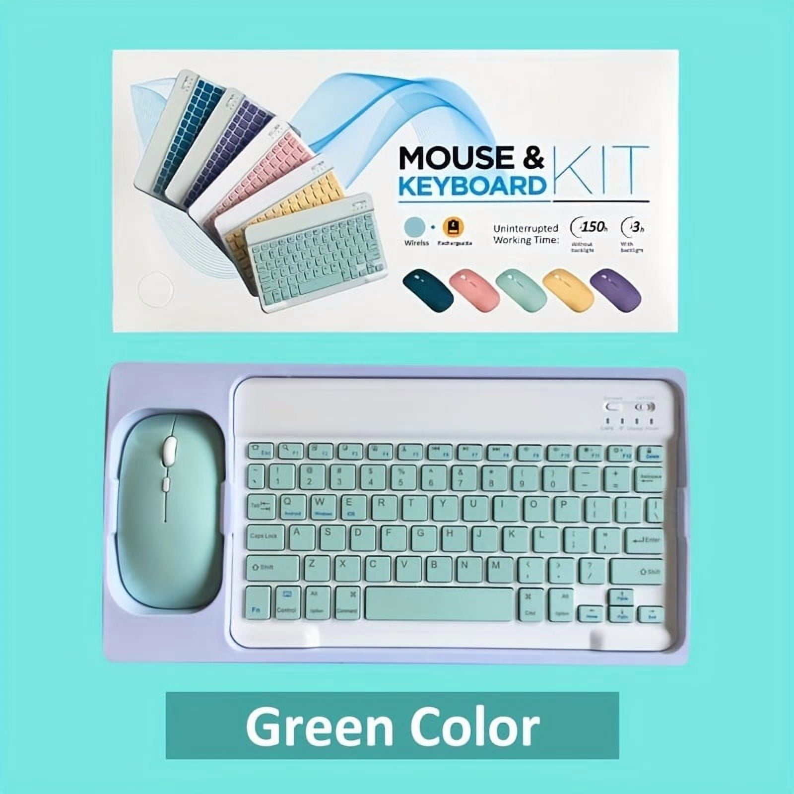 Portable Wireless Keyboard and Mouse Combo for iPad, Android, for ...