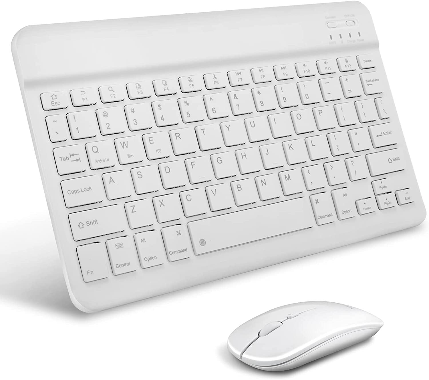 Portable Wireless Keyboard, Welltop Rechargeable 10 Ultra Slim ...