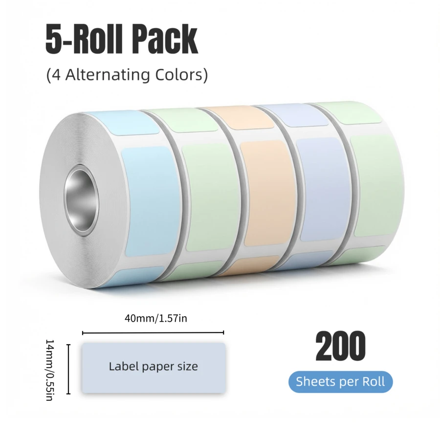 Portable Wireless Label Maker Machine with Tape, Inkless Bluetooth ...