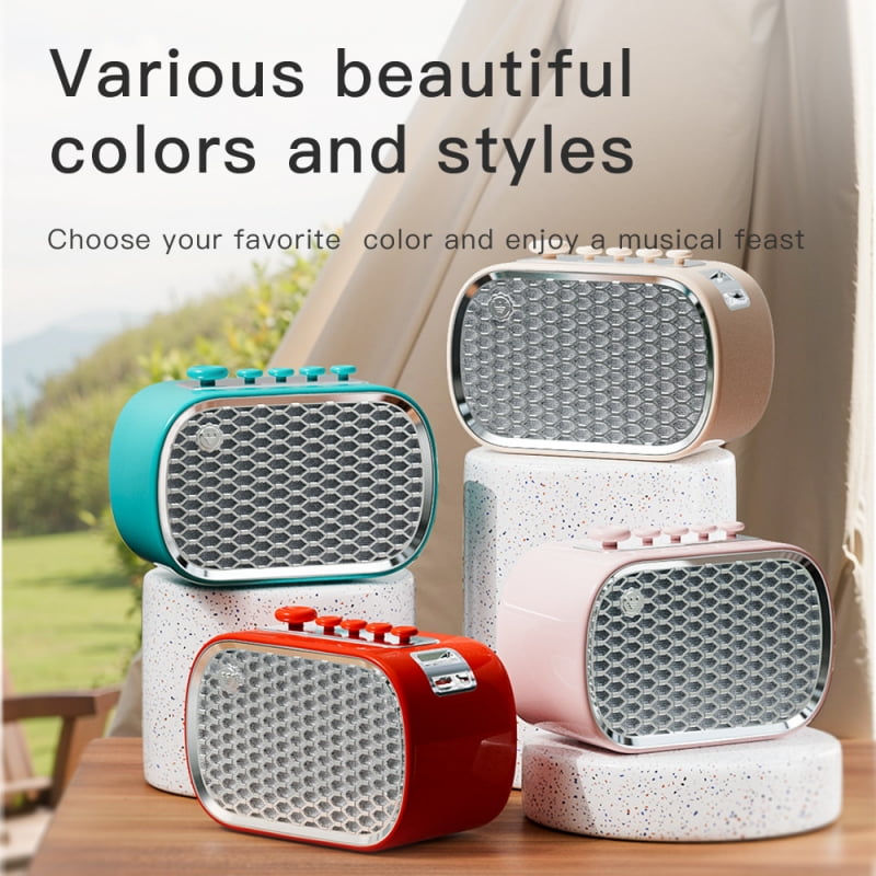 Portable Wireless Mini Bluetooth Speaker FM Radio Built-in 8 Kinds of ...
