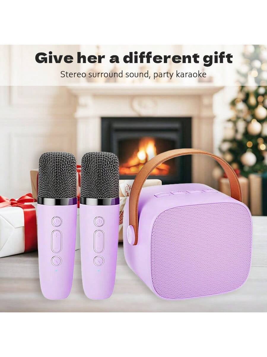 Portable Wireless Mini Karaoke Machine With LED Lights - Wireless ...