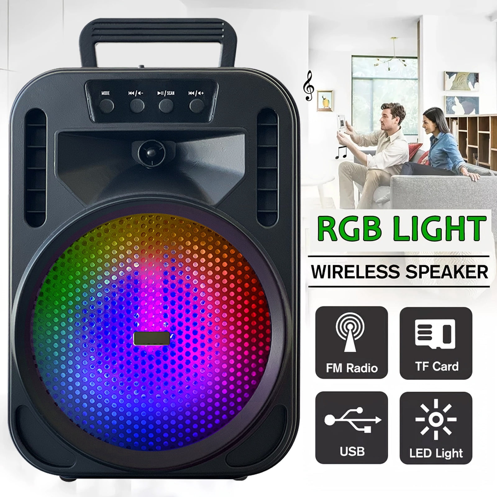 Portable Wireless PA Speaker System | Double 6.5" & Single 8" Woofers ...