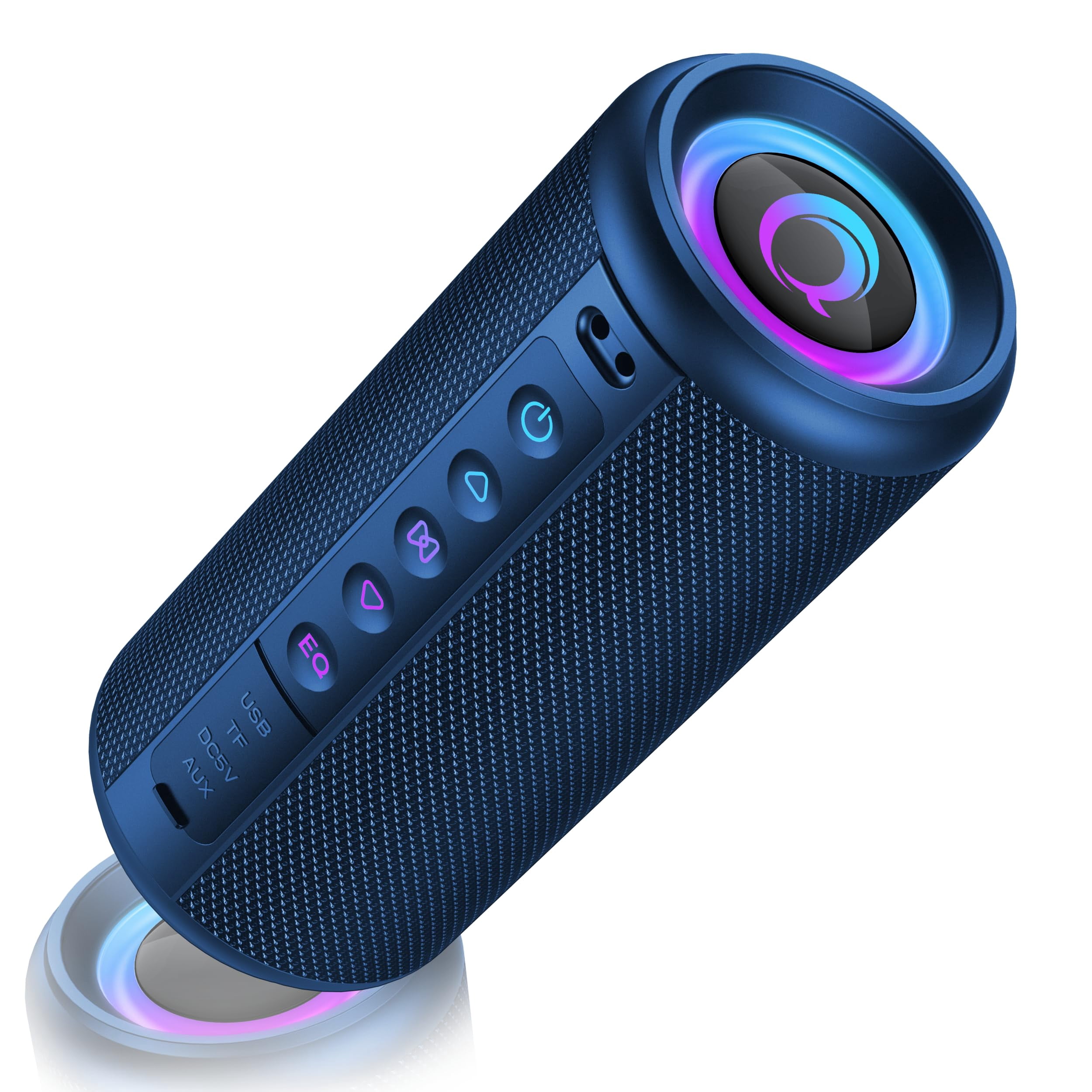 Portable Wireless Speaker Bright Blue 20W HD Stereo Sound 20 Hour ...