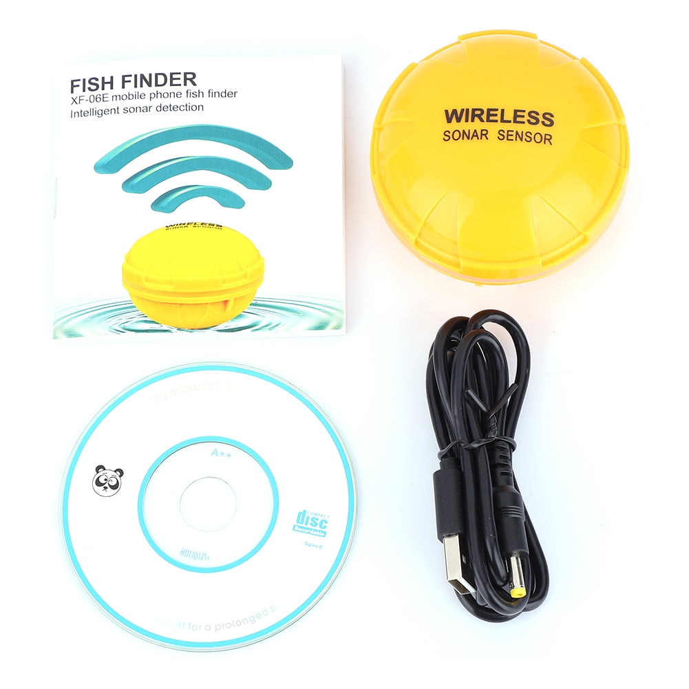 Portable Wireless Waterproof Electric Fish Sonar Sensor Distance Depth ...