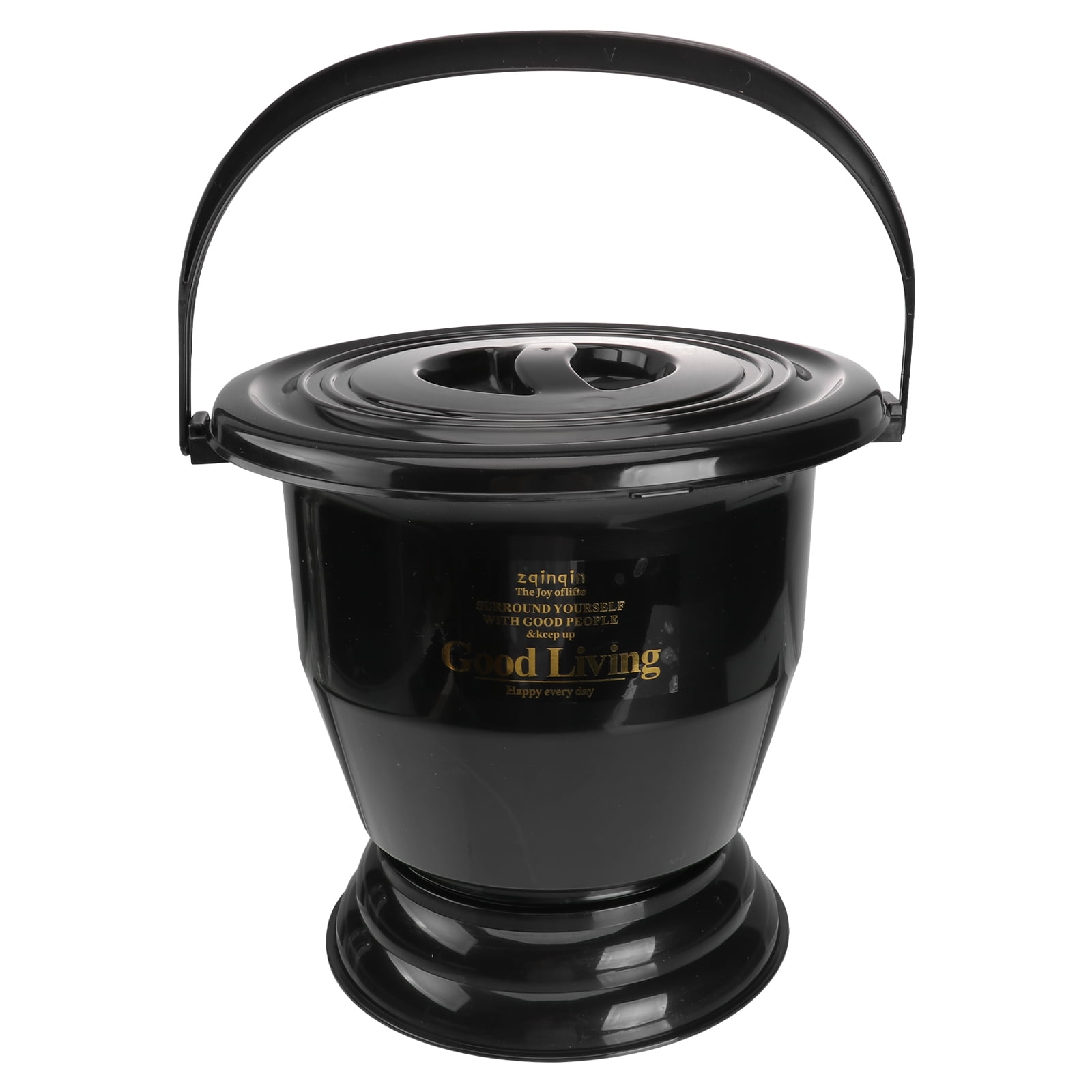 Portable Women Urinal Bowl with Lid - Black - Walmart.com