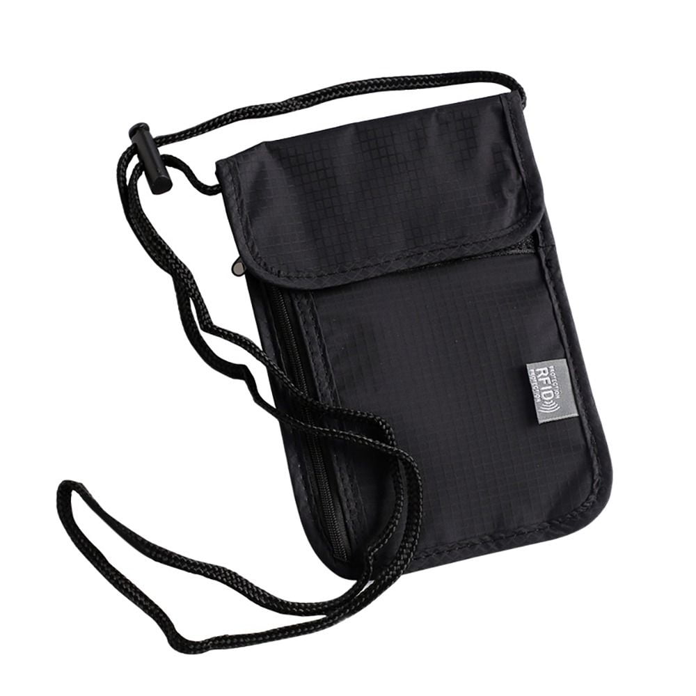 Portable Women Waterproof Wallet Neck Wallet Nylon Passport Bag ...