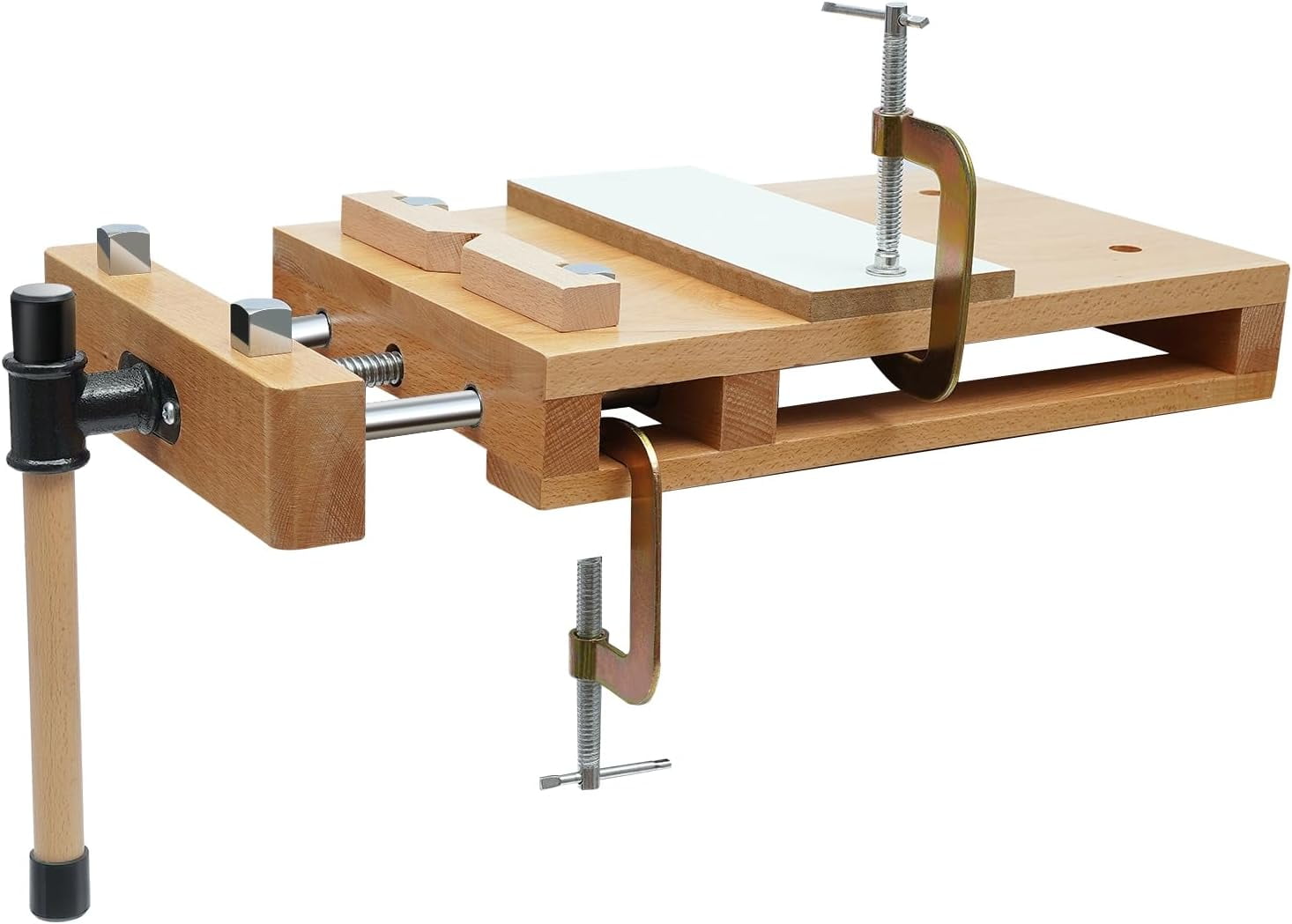 Portable Wood Workbench Work Table Woodworking Vise Desktop Woodworkers ...