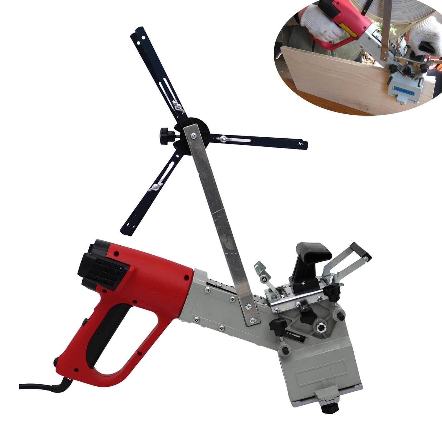 Portable Woodworking Edge Banding Machine Manual Curve Straight Edge ...