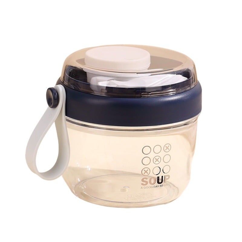 Portable Yogurt Cup With Handle And Oatmeal Fruit Salad - Ideal For ...