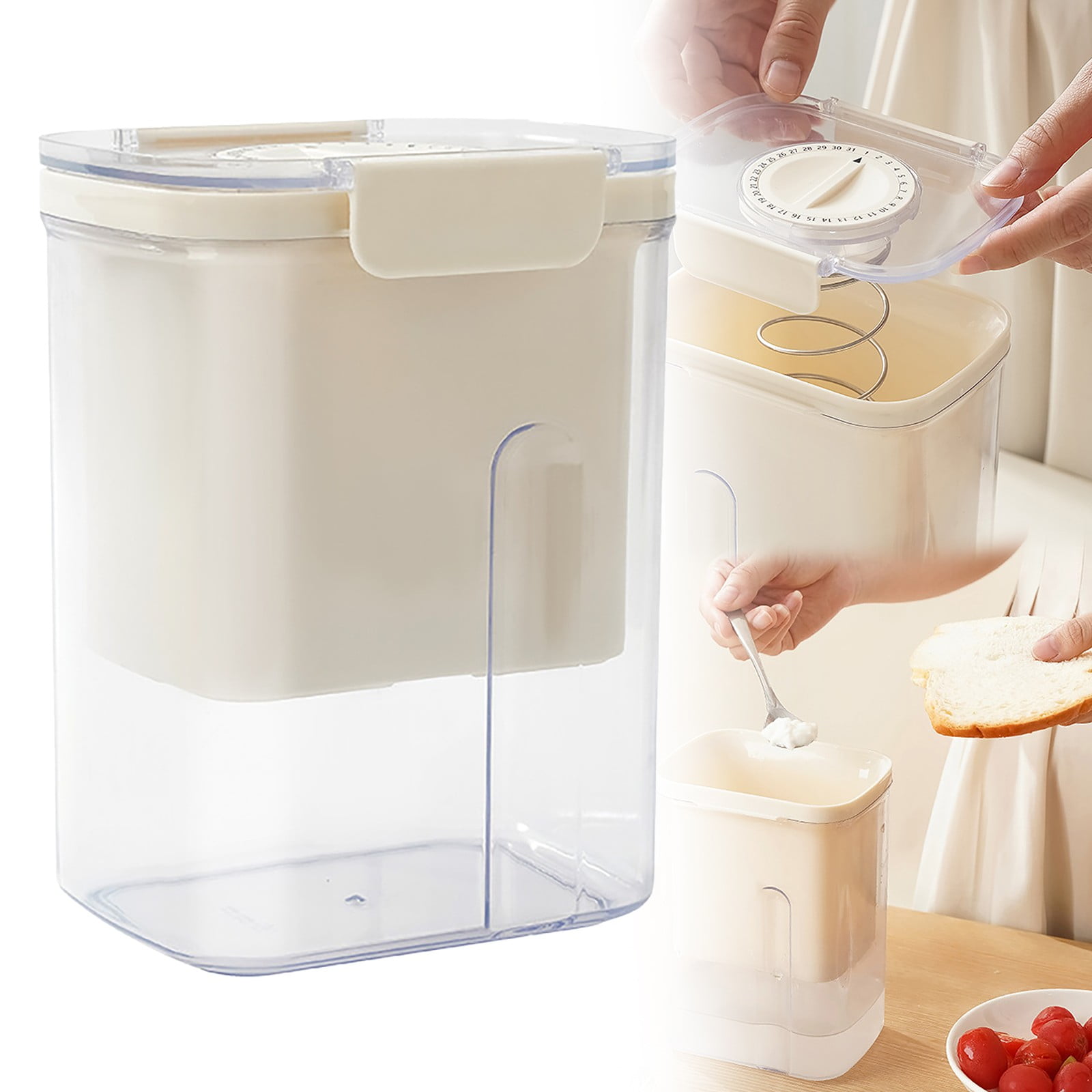 Portable Yogurt Strainer Cup, Compact Greek Yogurt Filter with Whey ...