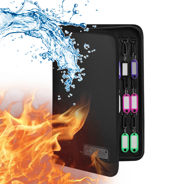 Portable Zippered Key Case,Fireproof and Waterproof Key Organizer with ...