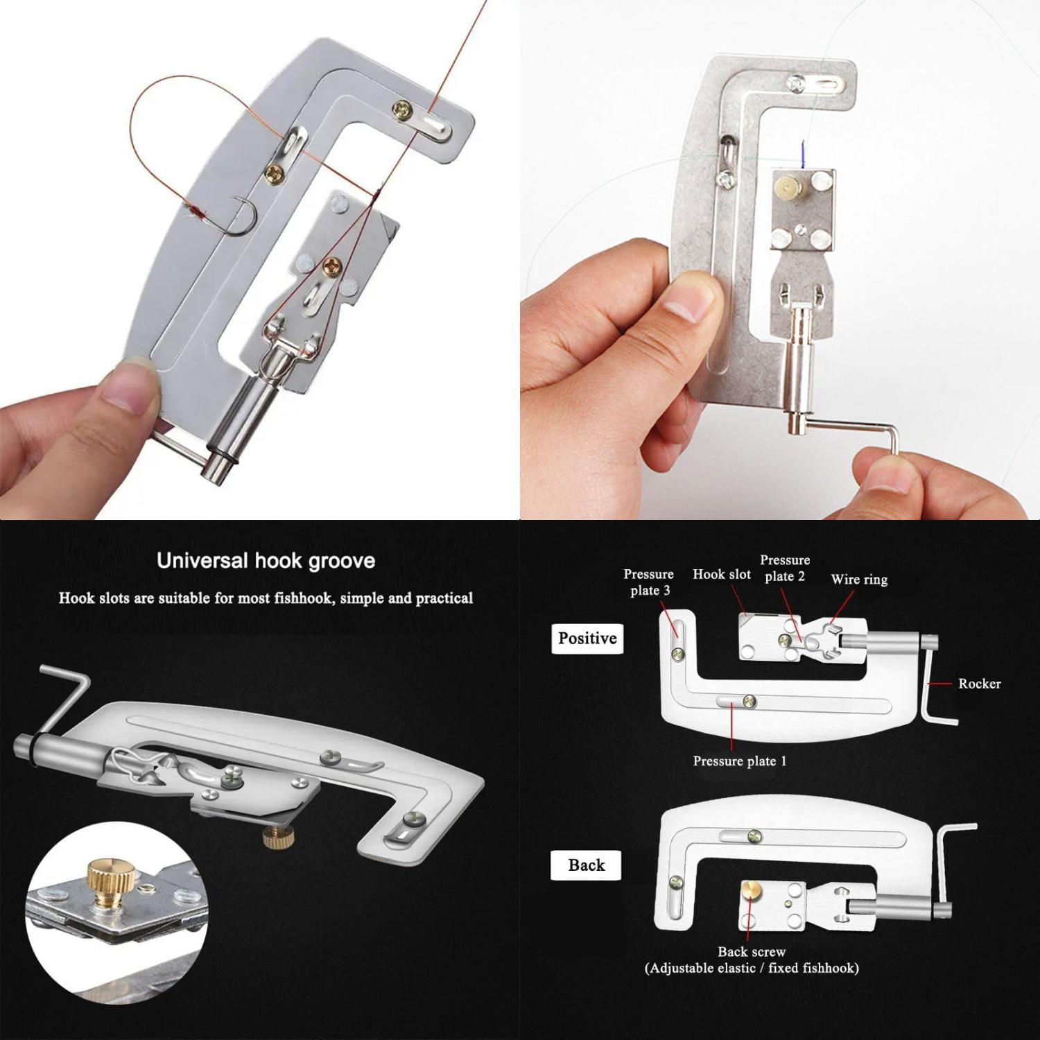 Portable and Durable Fishhook Line Knotter for Fast and Easy Tying of ...