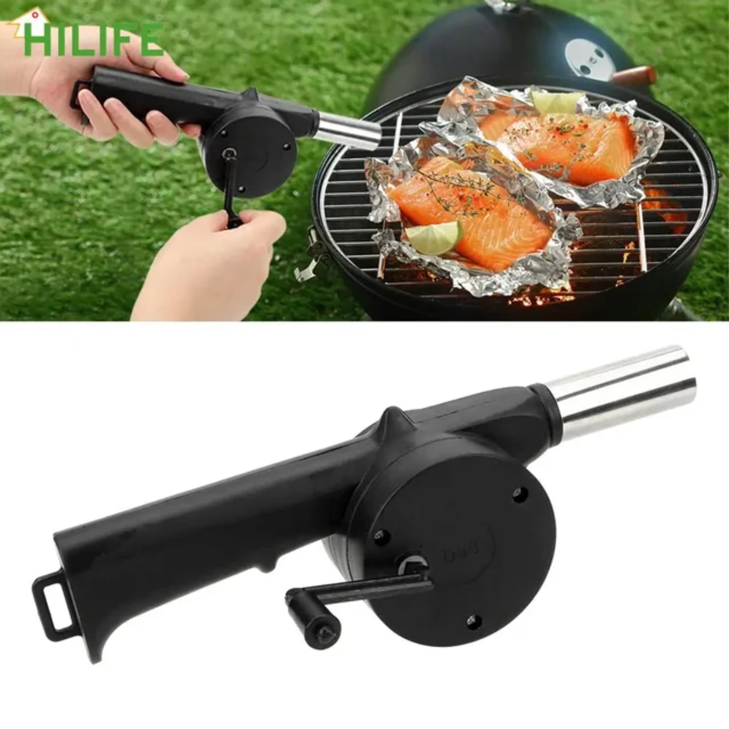 Picnic Camping Accessories BBQ Tools Portable Barbecue Fan BBQ ...