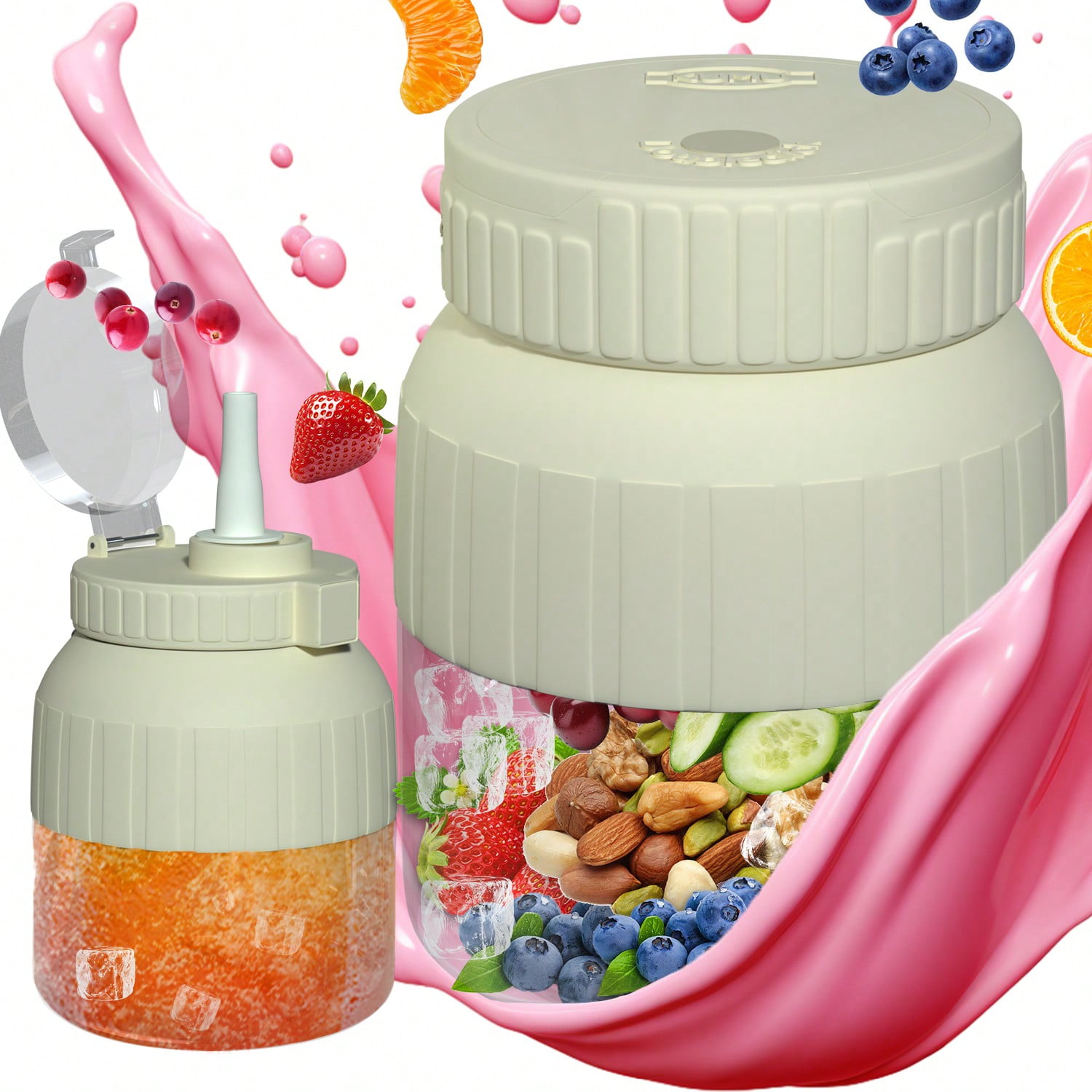 Portable blender: 800ml large capacity, ideal for smoothies, shakes, juices, and frozen drinks ...