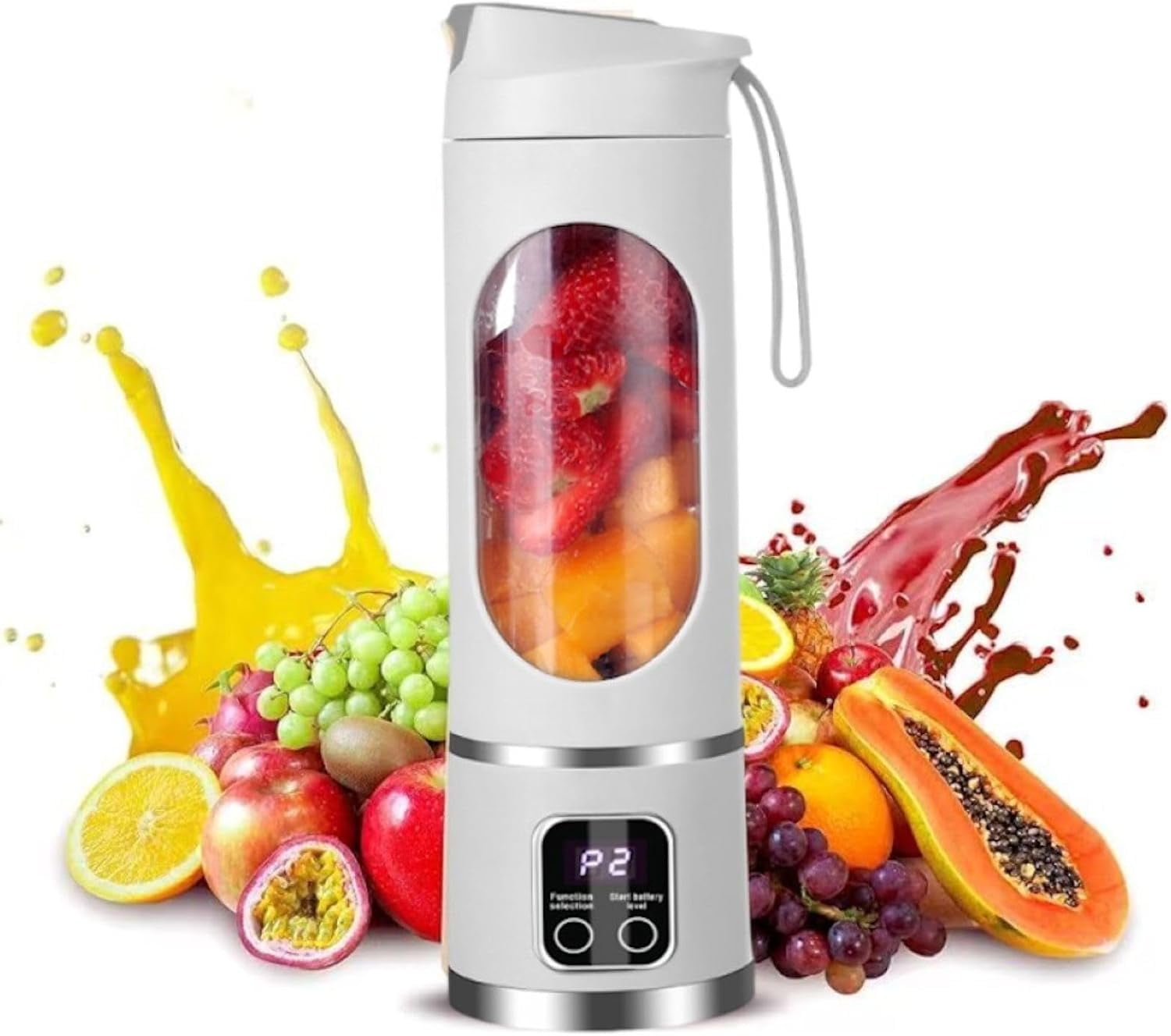 Portable blender,USB-C recharable,Personal compact travel juicer ...