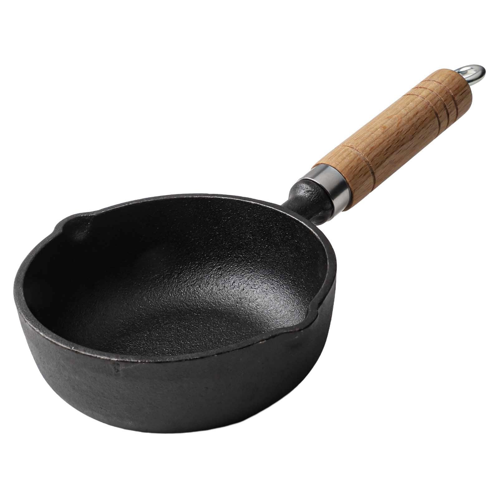 Portable cast iron frying pan 13cm,suitable for induction,stove,grill ...
