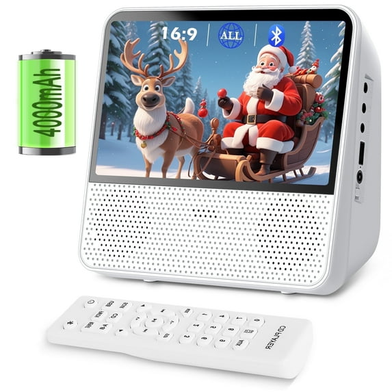 Portable DVD Player with 4000mAh rechargeable battery,Desktop CD/DVD ...