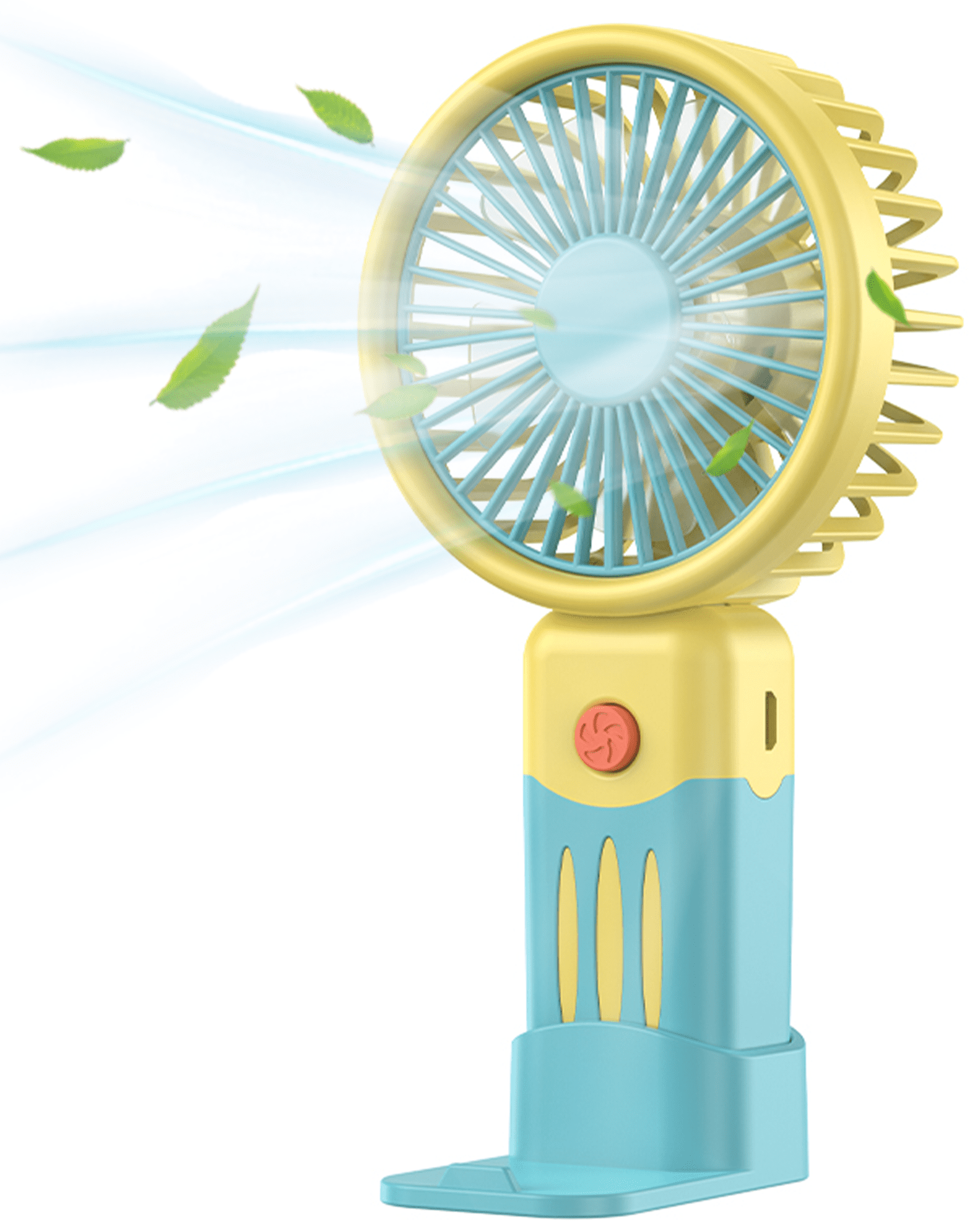 Dowellia Portable Fan, Rechargeable Handheld Fan, 3-Speed Adjustable ...