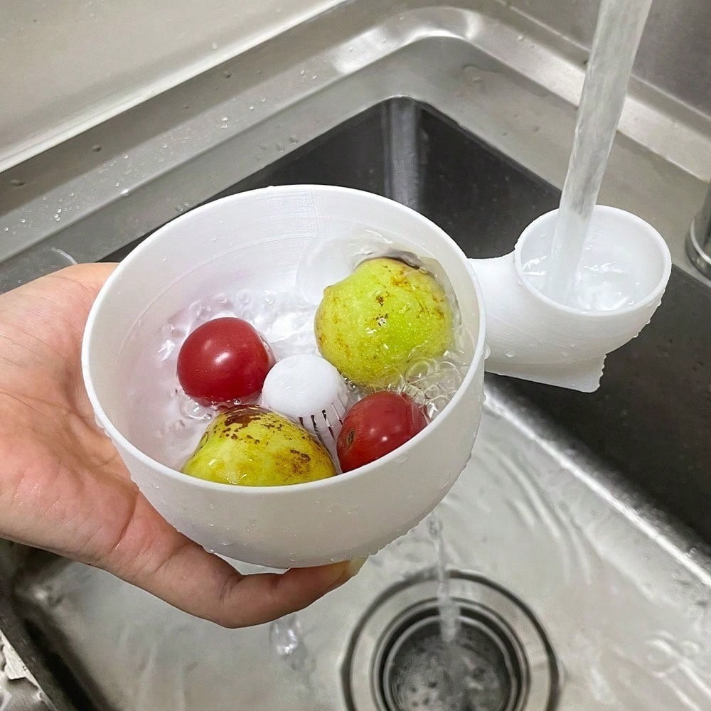 Portable fruit washing bowl, vegetable washing machine, 3D printed food ...