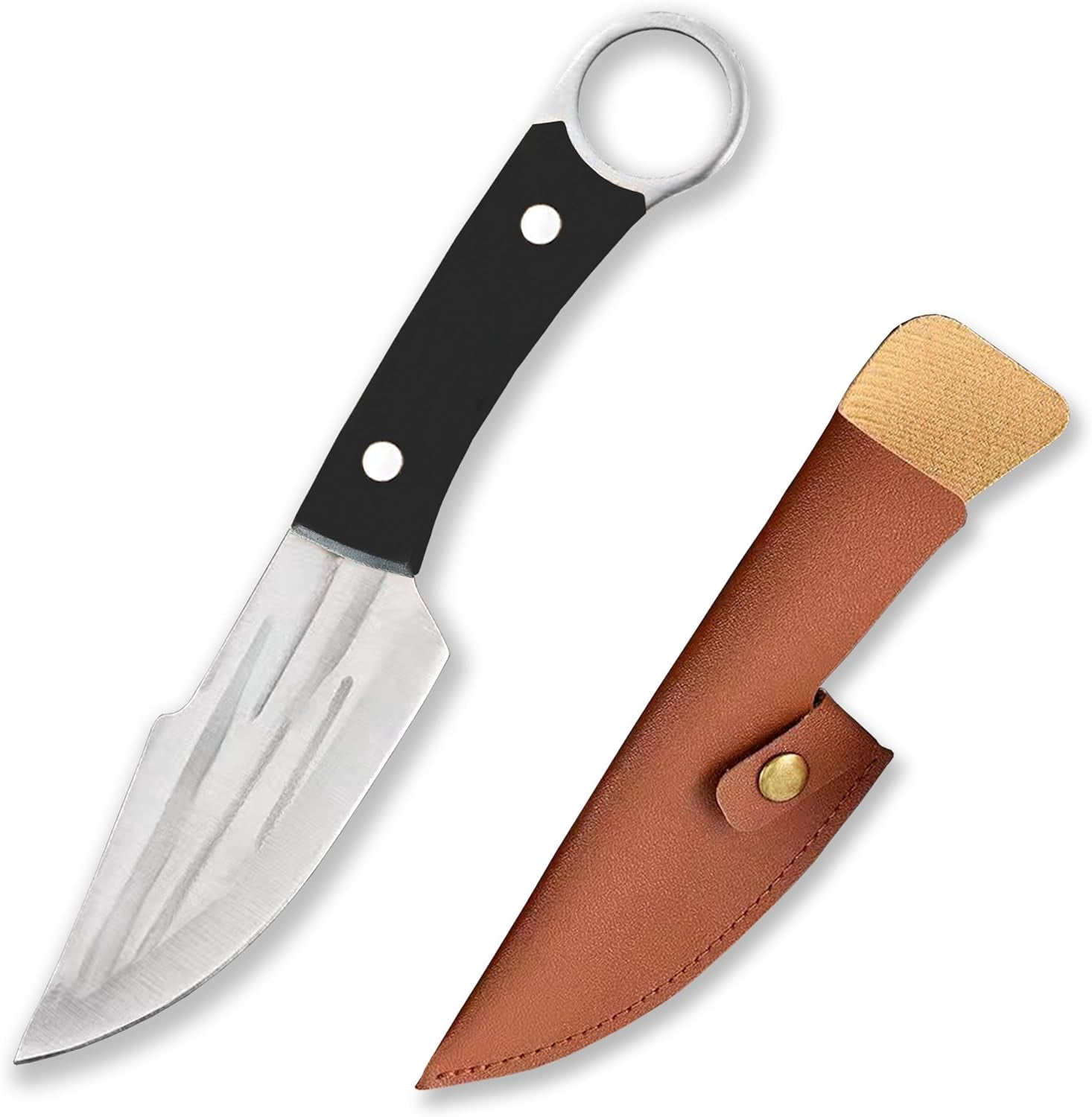 Portable hand forged circular handle chef's knife/multi-purpose knife ...
