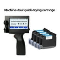 Portable handheld inkjet printer, batch number label pattern printer, non-fading printing on ...