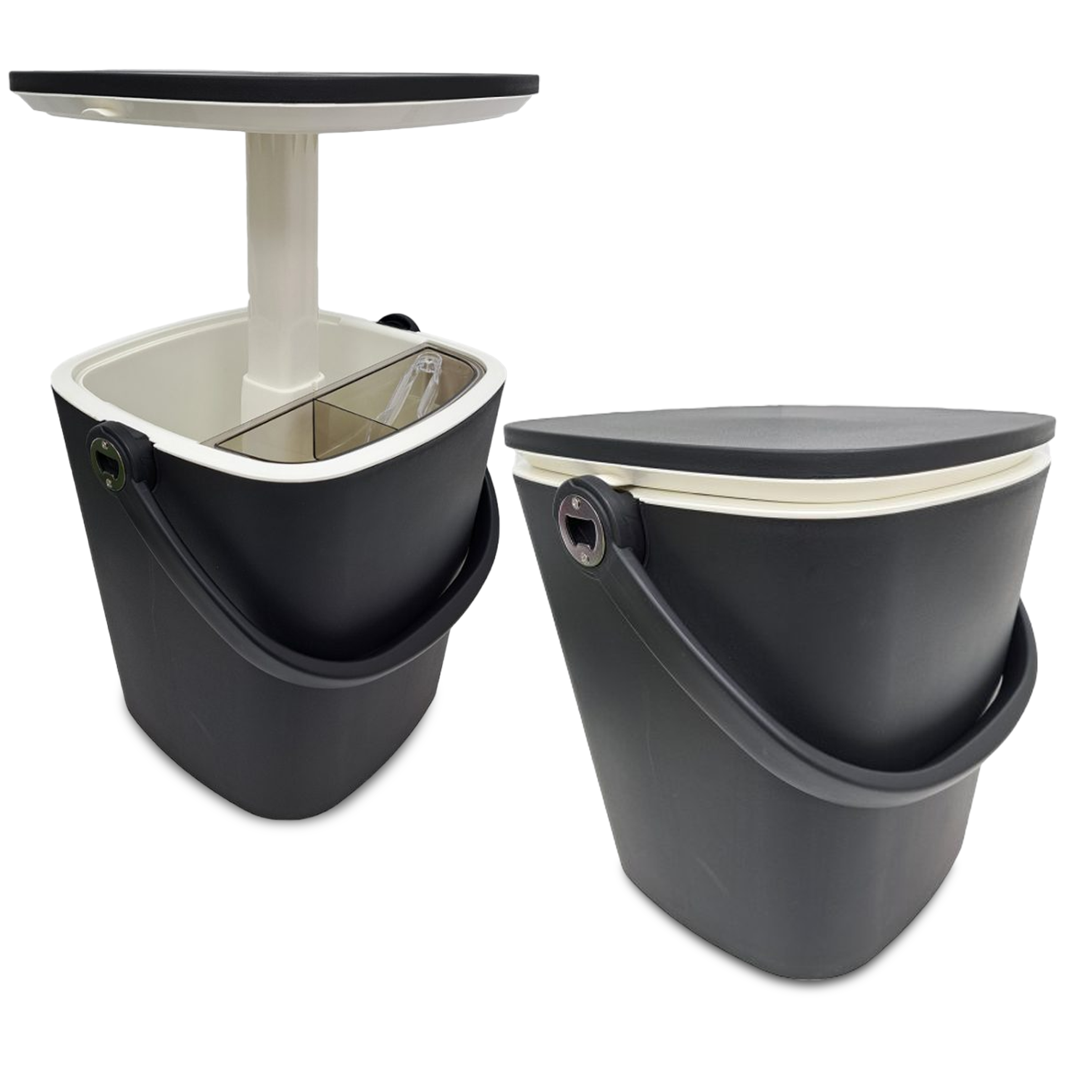 Portable ice bucket, insulated design, easy care, all-weather design ...