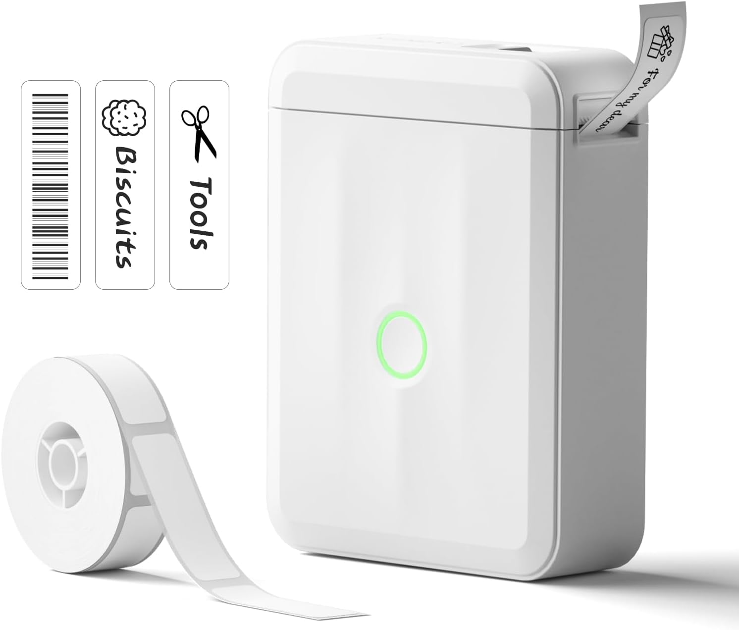 Portable label making printer with tape - A portable wireless label ...
