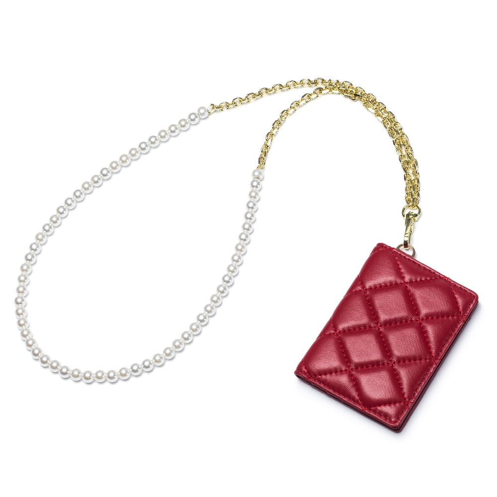 Portable lightweight work permit card holder genuine ID bag sheepskin ...