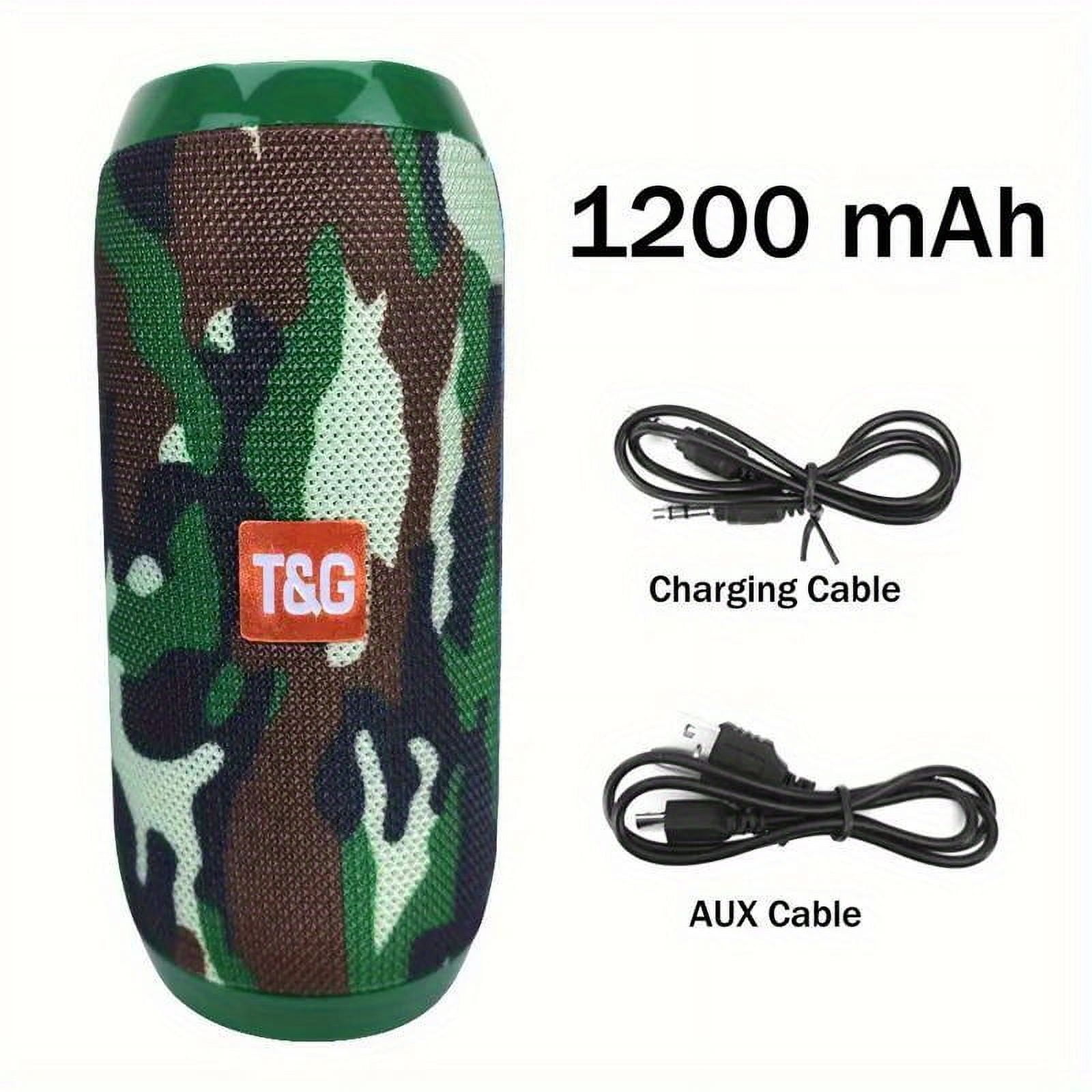 Portable outdoor wireless subwoofer, with charging cable and auxiliary ...