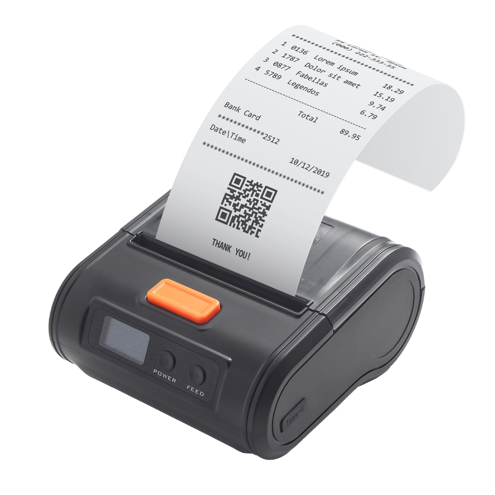 Portable printer,Compatible With Ios Thermal Printer With Receipt ...