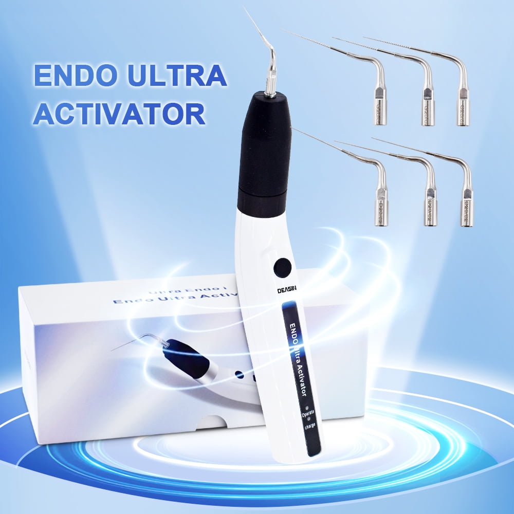 Portable rechargeable dental ultrasonic activator endo files irrigator handpiece for root canal ...