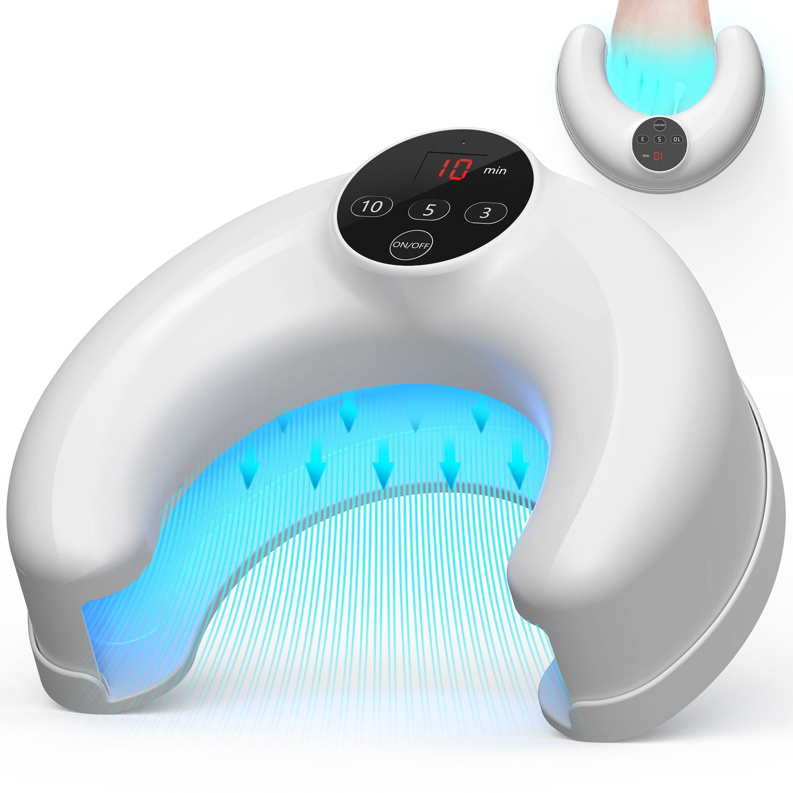 Portable rechargeable nail device cleaning and care for household nails ...