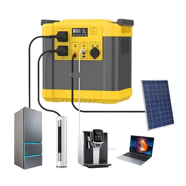 Portable solar generator 110V 220V Lithium-ion Battery Off-grid Portable Solar Energy Storage ...