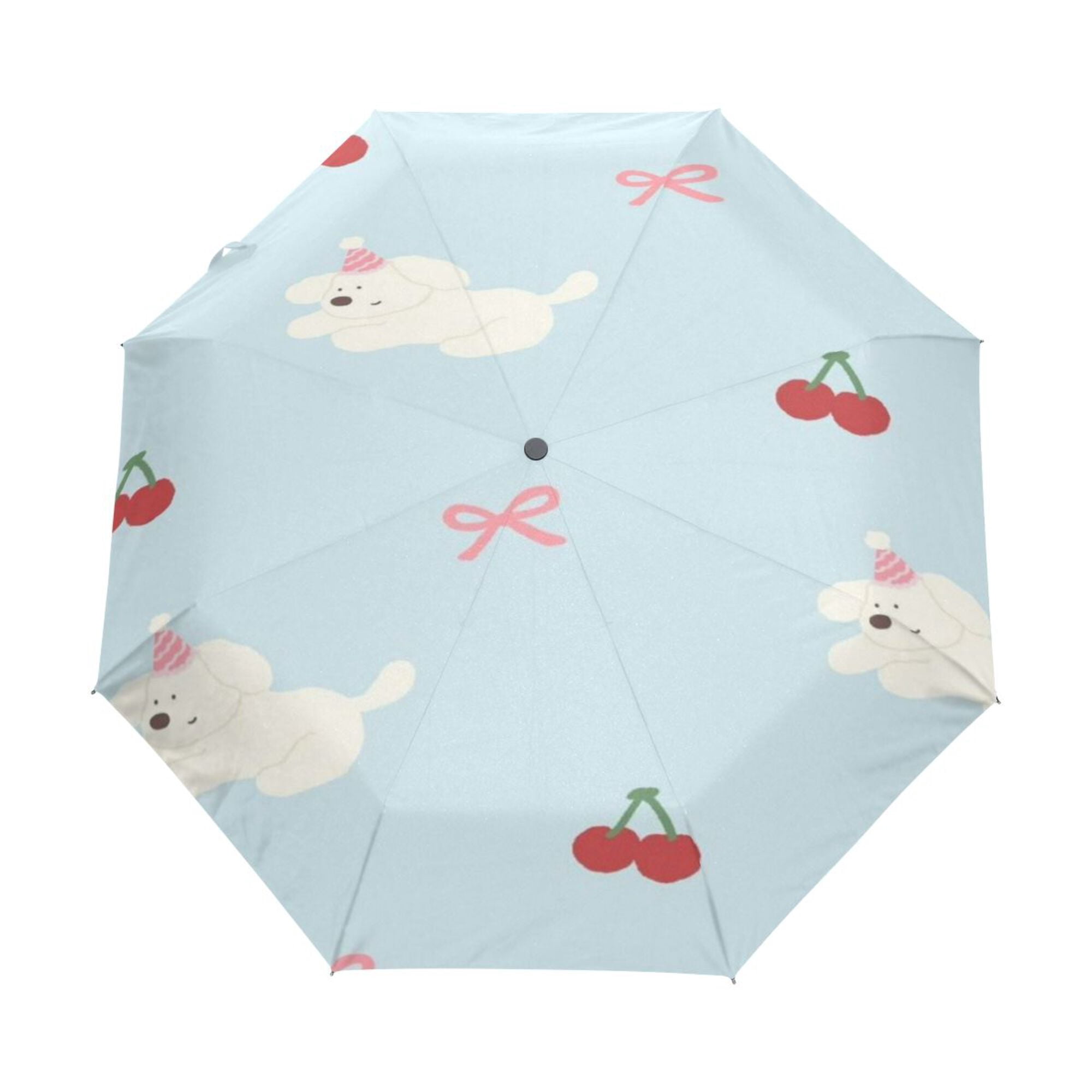 Portable tri-fold sunny and rainy umbrella, lightweight rainproof ...