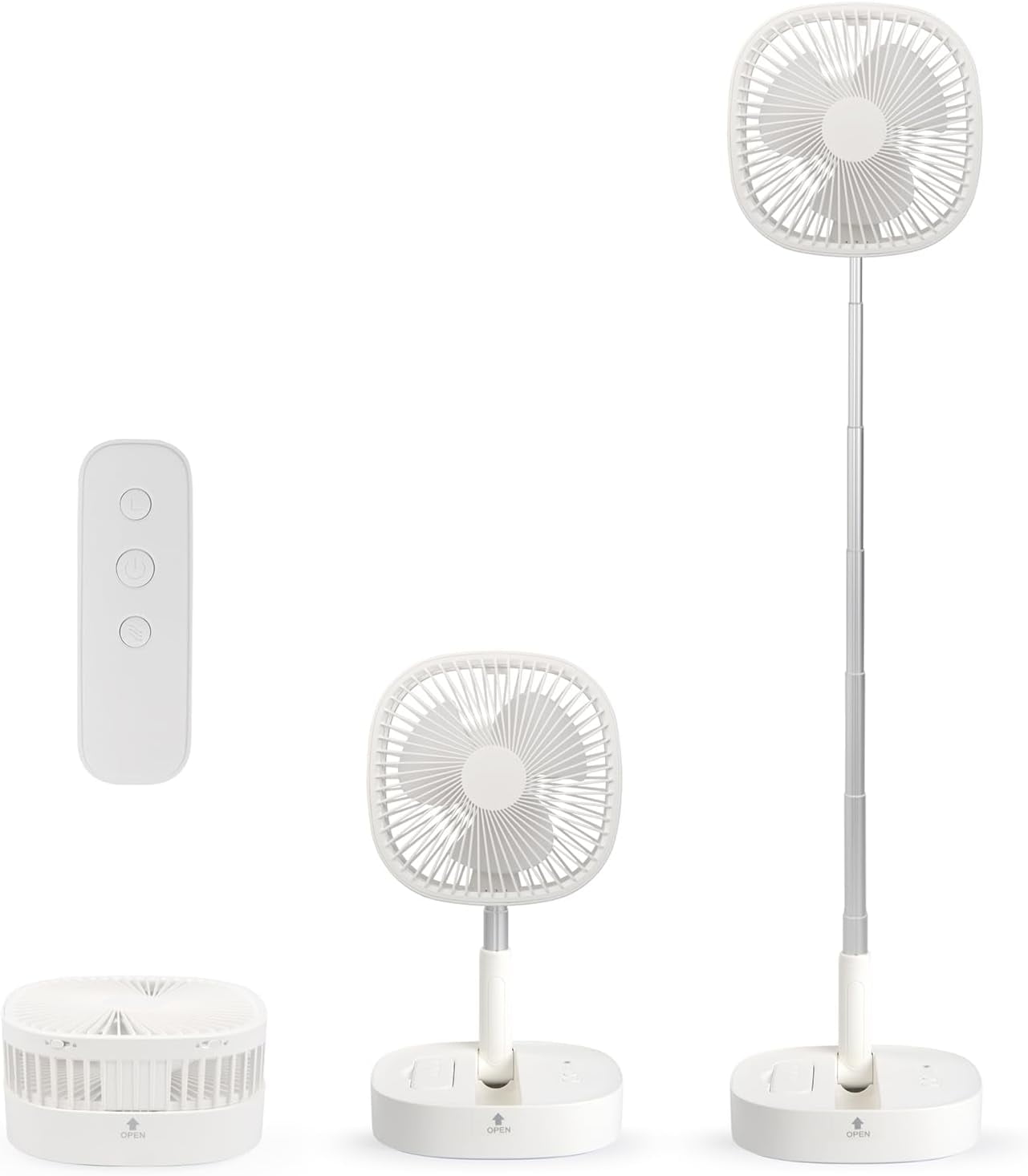 Portable vertical fan - Foldable standing fan. Foldable office fan ...