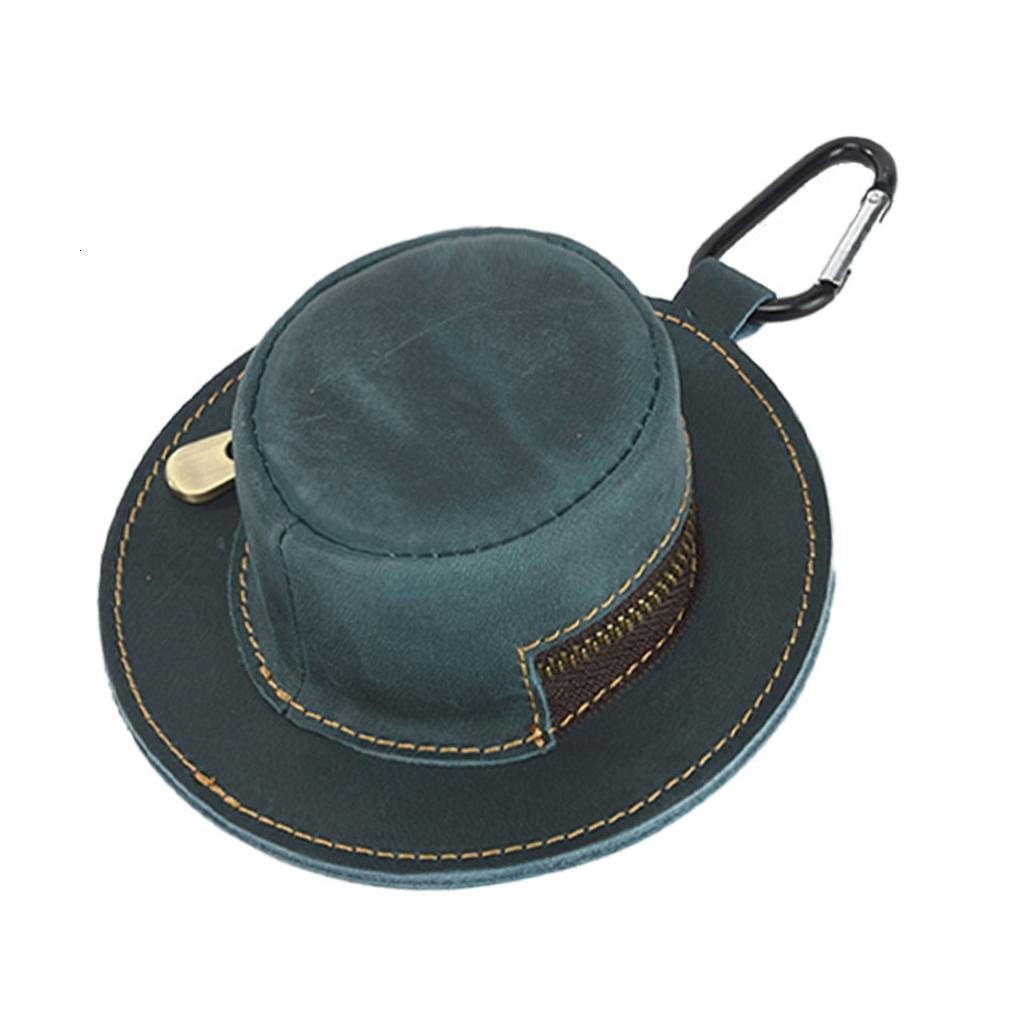 Portable1eatherCowboy Hat Shaped Money Bag Travel Organizer Change ...