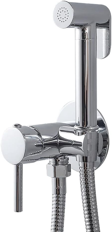 PortableSprayer Brass Toilet Faucet Hot Cold Water Bathroom Mixer Valve ...