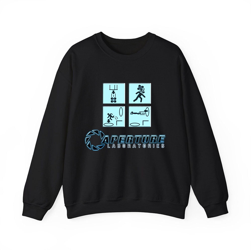 Portal Game Series Merch Aperture Laboratories Crewneck Sweatshirt ...
