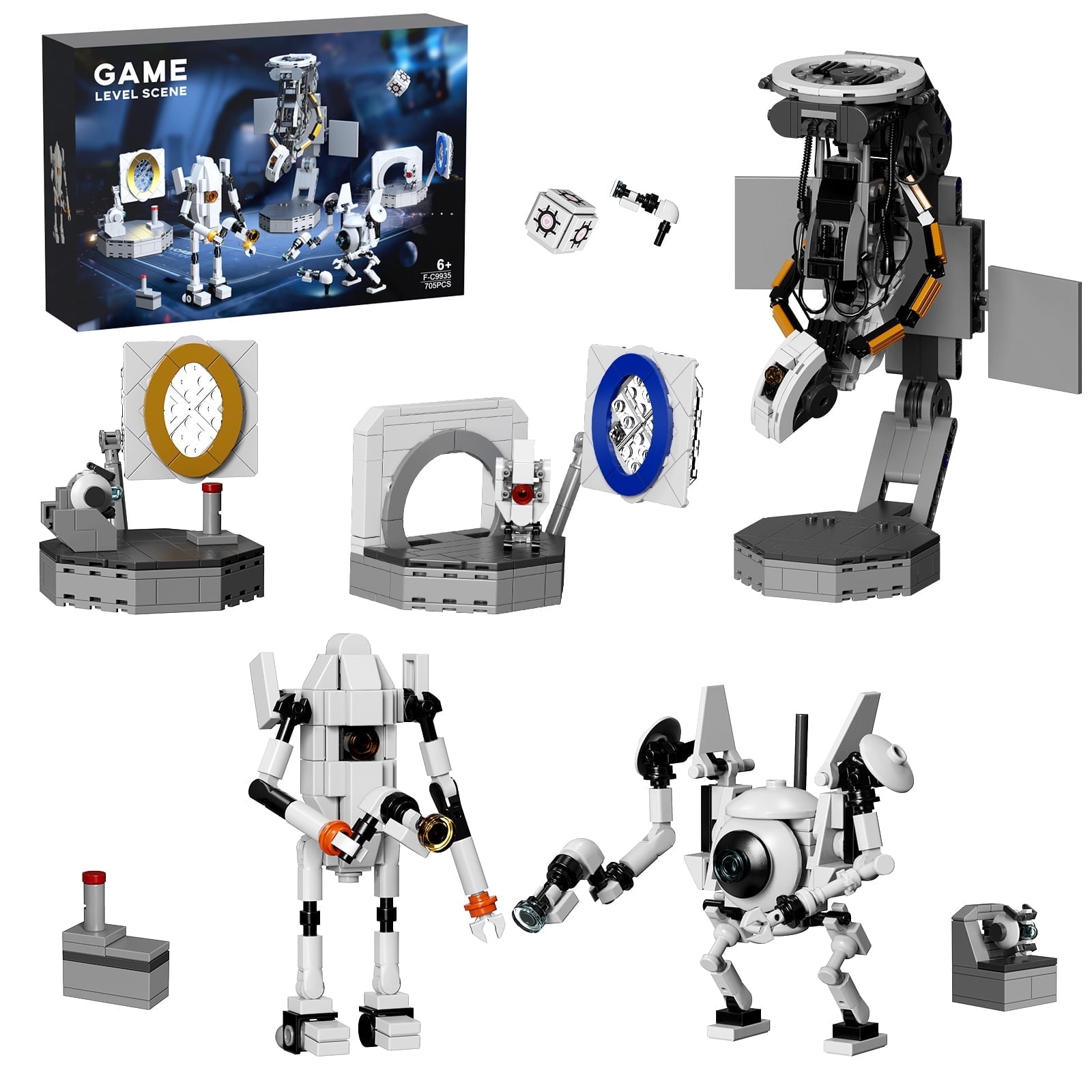 Portals Level Scene Building Block Set Game Props Model Toys Boys and ...