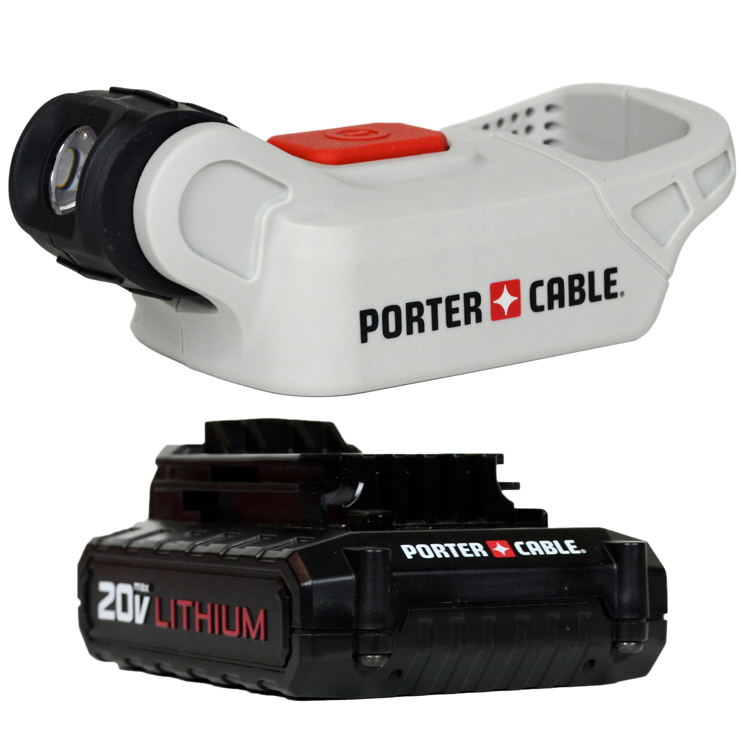 Porter Cable PCC701 20V Flashlight and PCC681L 20V 1.3Ah Battery ...