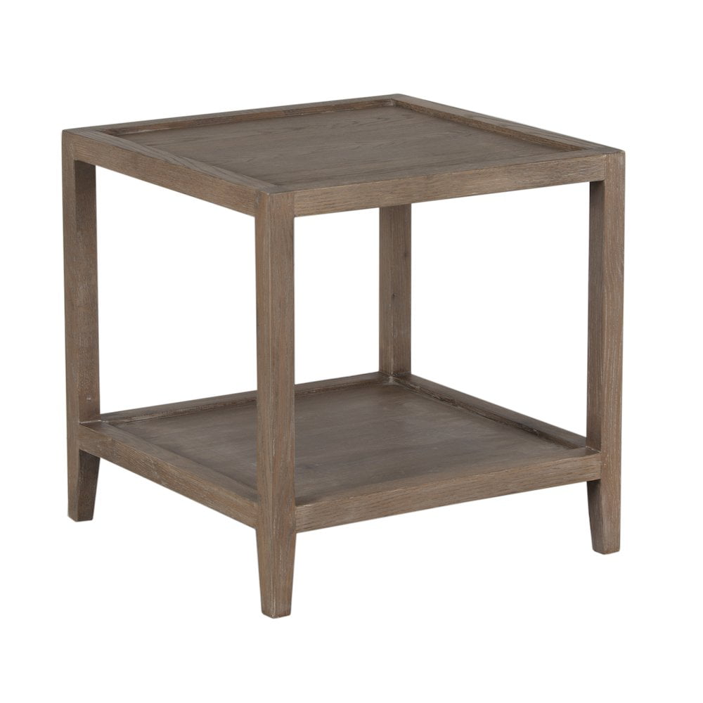 Porter Designs Lowell Solid White Oak Wood End Table - Brown - Walmart.com