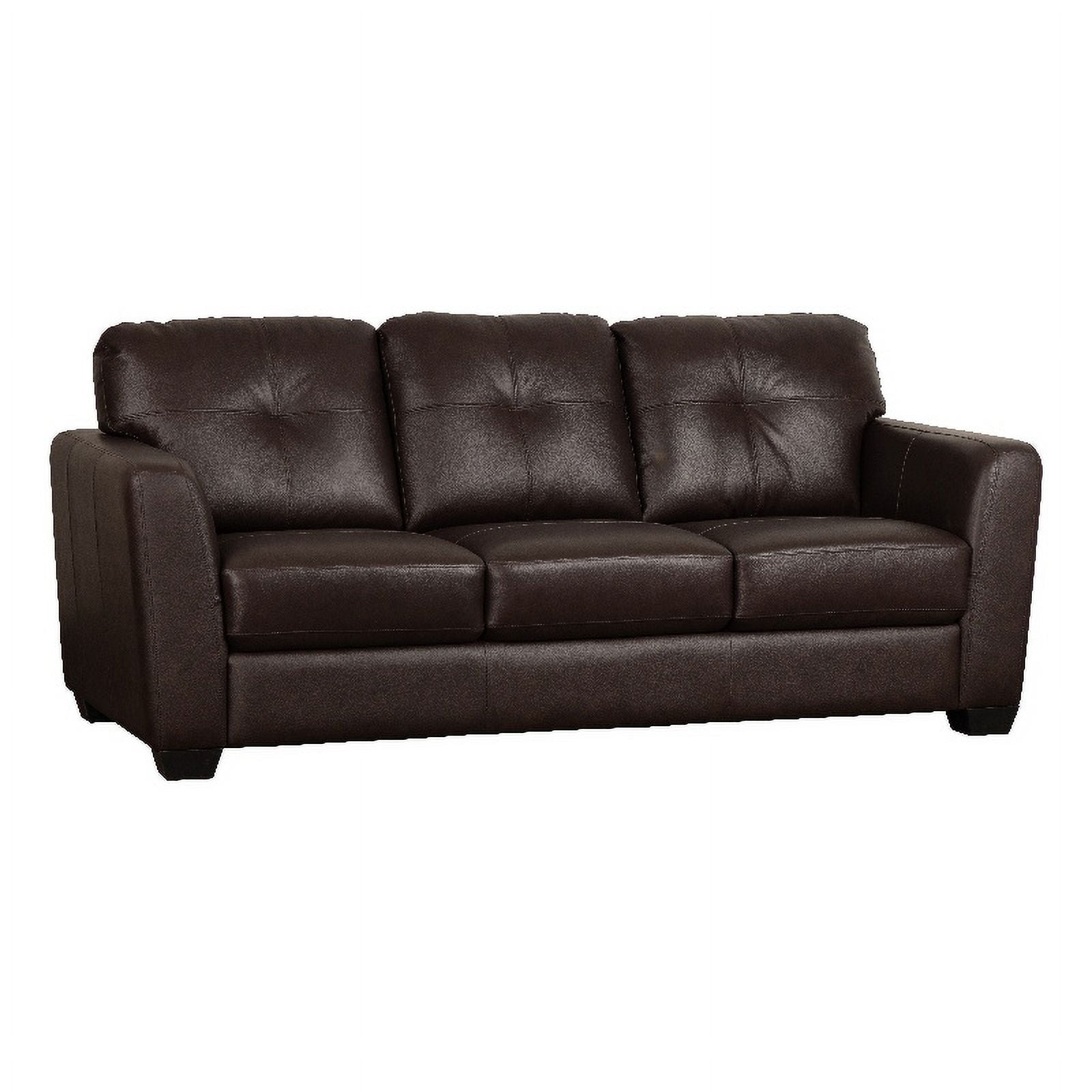 Porter Designs Mantua Transitional Leather Sofa with Flared Arm in ...