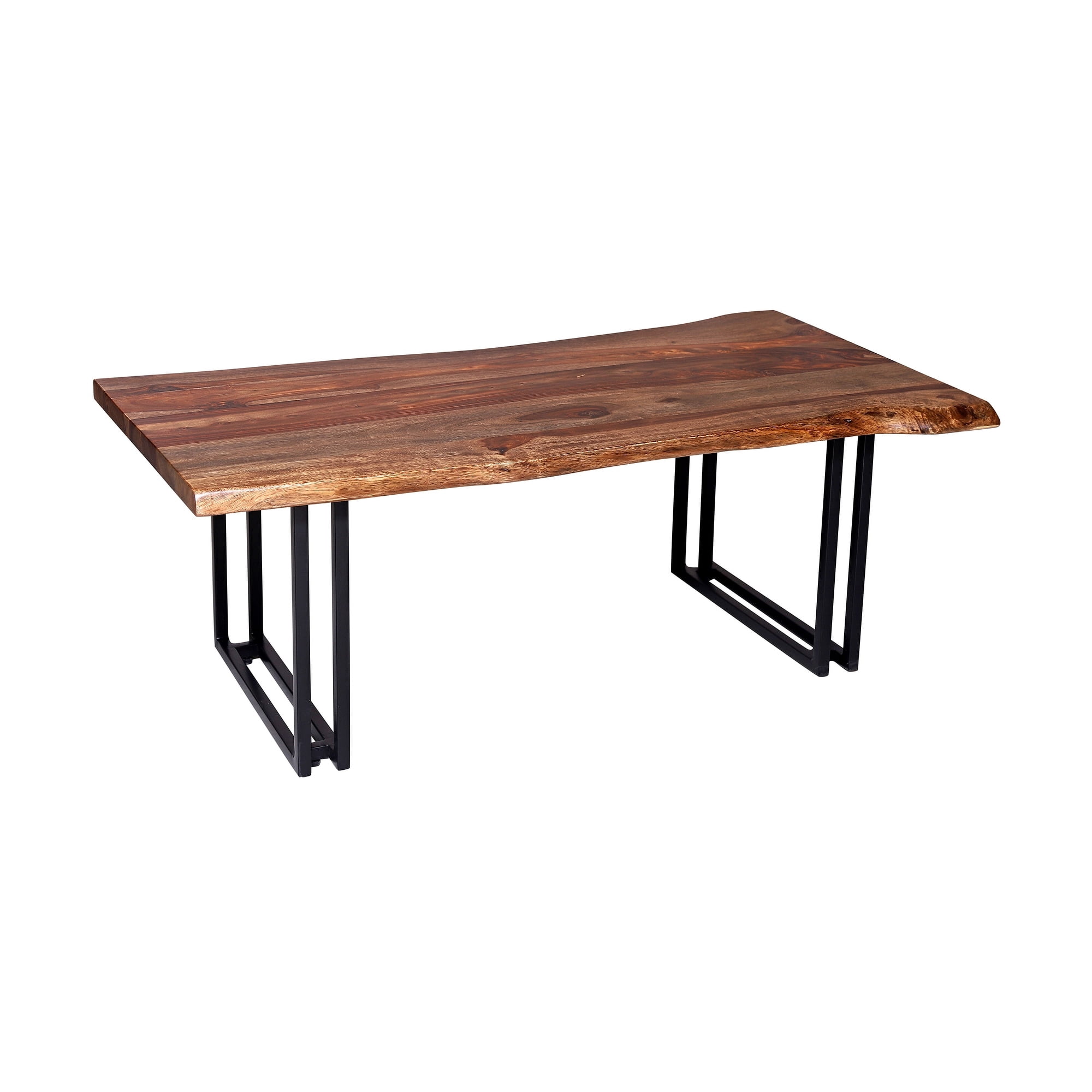 Porter Designs Manzanita Solid Sheesham Wood Live Edge Coffee Table ...