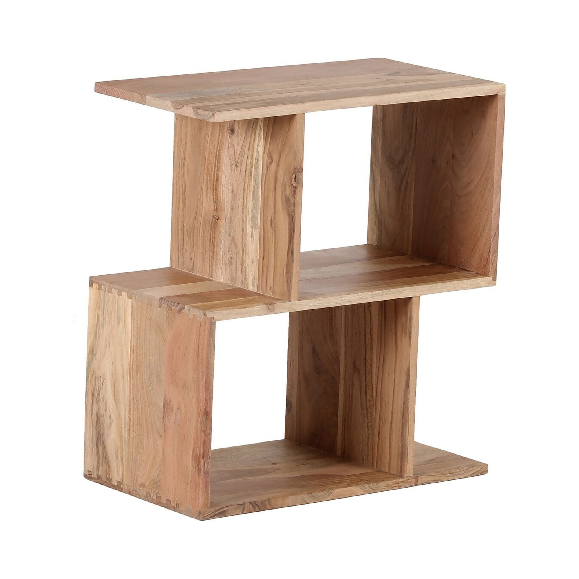 Porter Designs Portola Solid Acacia Wood Bookcase in Natural - Walmart.com