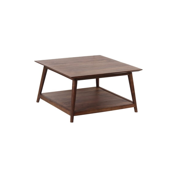 Porter Designs Portola Solid Acacia Wood Coffee Table - Brown - Walmart.com