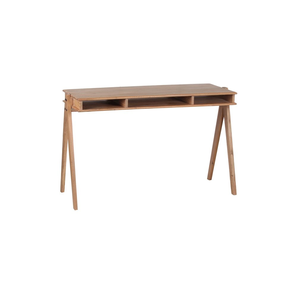 Porter Designs Portola Solid Acacia Wood Desk - Brown - Walmart.com
